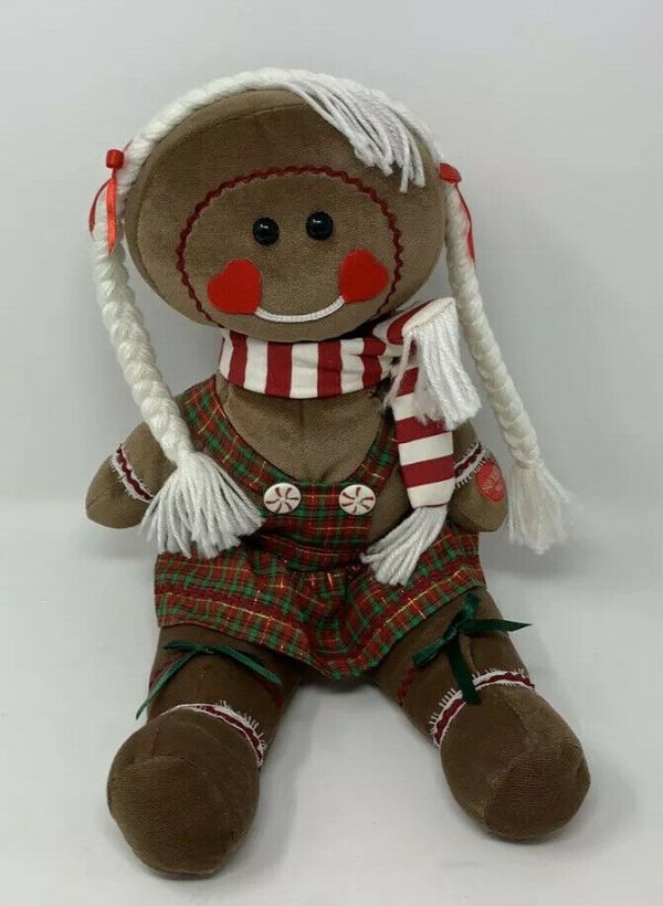 PBC International Musical Animated Plush Christmas Animated Gingerbread ...