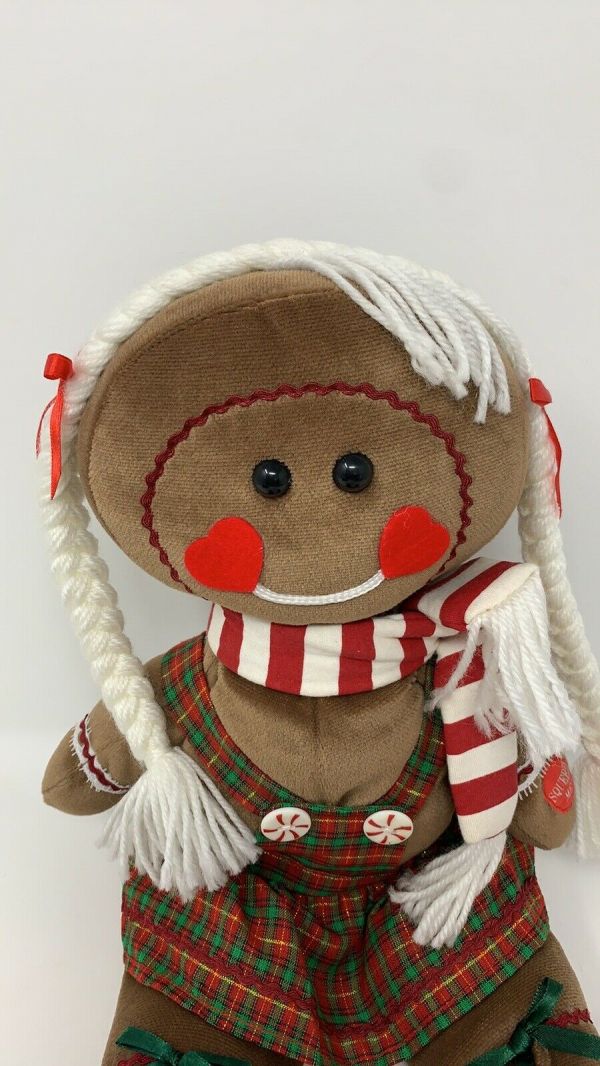 PBC International Musical Animated Plush Christmas Animated Gingerbread ...