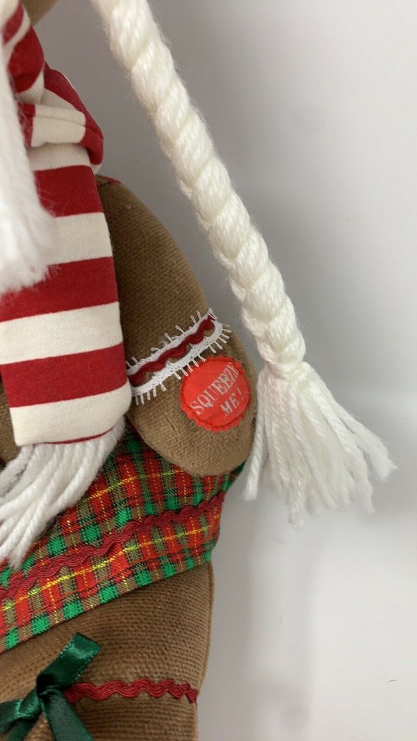 PBC International Musical Animated Plush Christmas Animated Gingerbread ...