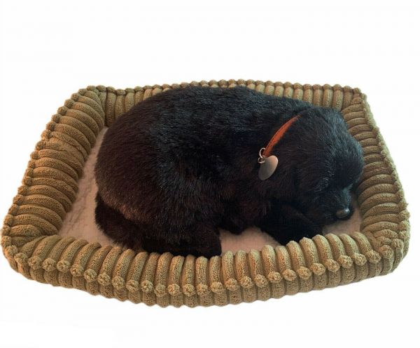 Perfect Petzzz Black Lab Dog Realistic Huggable Breathing Life Like ...