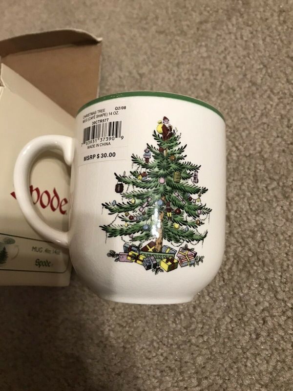 Spode Christmas Tree Holiday 14oz Coffee Mug Cafe | #68856002