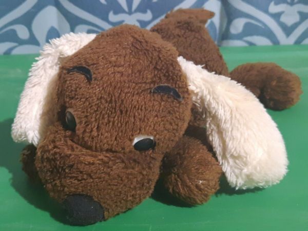 12 " VINTAGE 1973 DAKIN DARK BROWN DROOPER PUPPY DOG STUFFED ANIMAL ...