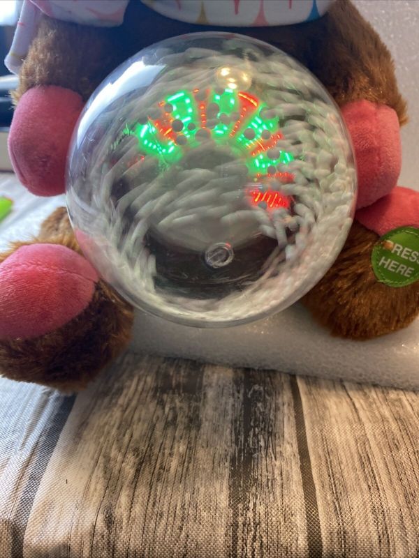 Sound N Light Plush Reindeer Animatronics Sings Moves Lights Spinning ...