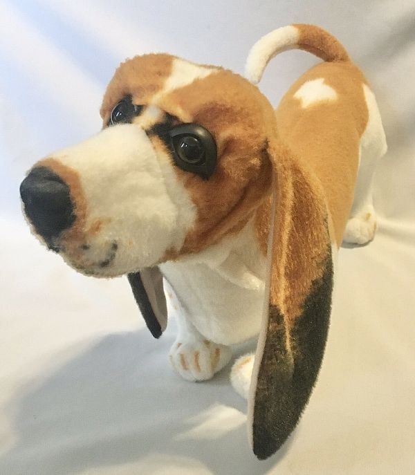 Tiger Tale Toys Basset Hound Large 18” INCREDIBLY REALISTIC Plush ...