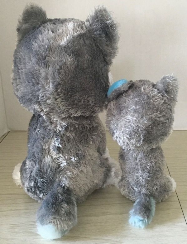 TY Beanie Boos Slush The Husky Dog Plush 9 " Buddies & 6 " Solid Eyes ...
