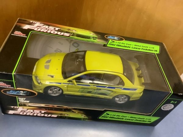 Fast And Furious Brian’s Mitsubishi Lancer EVO 1/18 1st Issue Racing ...