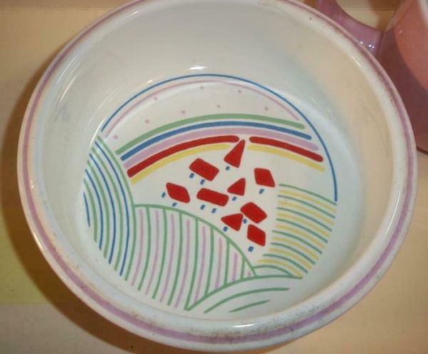 Pink Child ' S Porcelain Bowl And Cup By Mikasa In The Up And Away ...