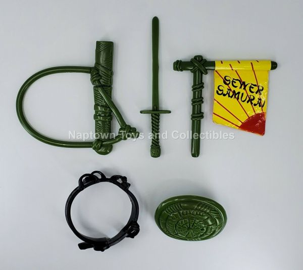 TMNT Vintage LEO THE SEWER SAMURAI SWORD SHEATH SHIELD ACCESSORY SET ...