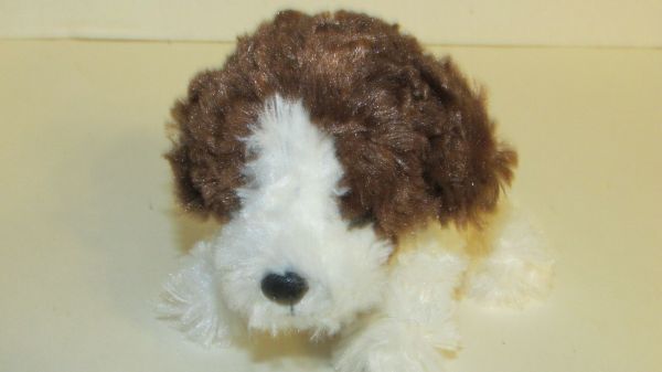 Gund Plush Teacup Puppies Moptop Small Mini Brown White Puppy Dog Shih ...