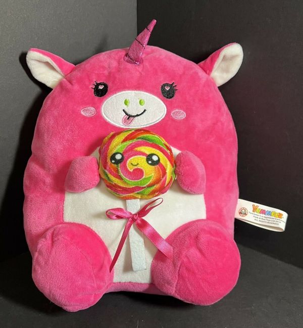 Yummeez 7” Peek A Boo Plush Unicorn With Lollipop Pink Stuffed Animal ...