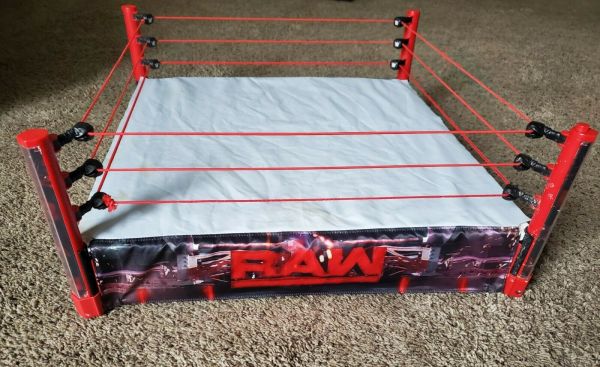 WWE Mattel Raw Authentic Elite Scale Ring W/ LED Lights FOR PARTS ...