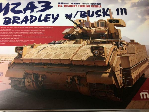 MENG Bradley M2A3 BUSK III Tank Armour 1/35 Model Kit 1:35 With ...