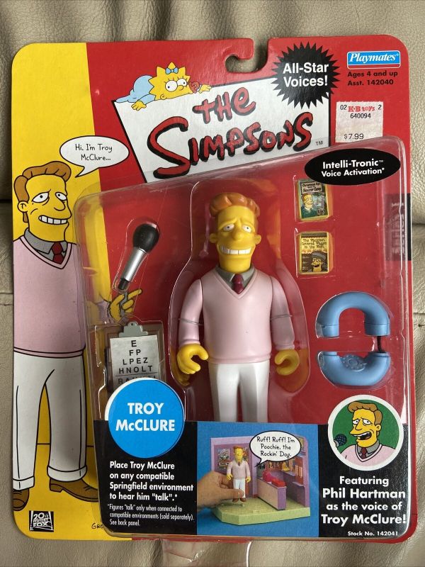 Playmates The Simpsons TROY McCLURE. Voice Of Phil Hartman Series 1 ...