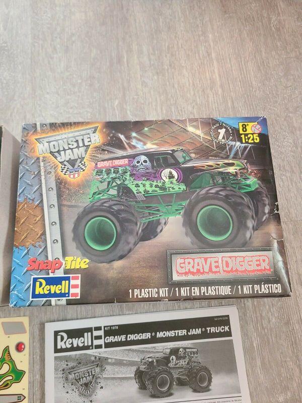Vintage Model Car Kits Grave Digger Revell Mpc Amt Monster Jam 1/25 ...