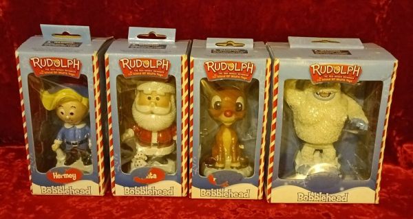 Rudolph The Red Nosed Reindeer Bobbleheads (2001 Complete Set Of 4 ...
