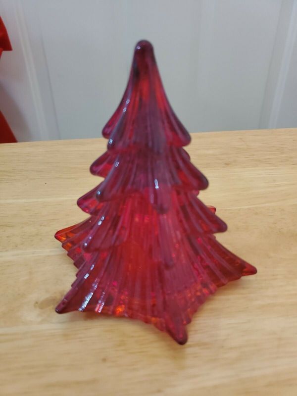 Dalzell Viking Red Glass Christmas Tree | #69360594