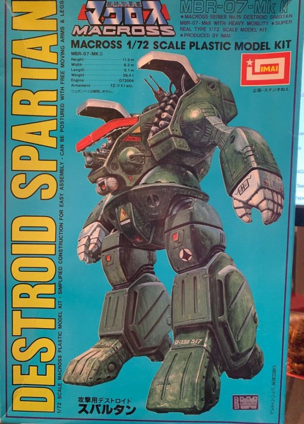 DESTROID SPARTAN MACROSS 1/72 Scale Plastic Model Kit VTG IMAI Easy ...