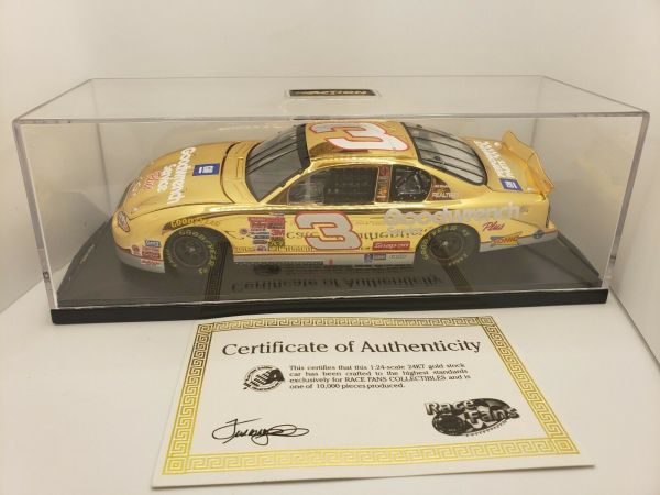 Dale Earnhardt 3 GM Goodwrench Service, 2001 Monte Carlo 24KT Gold ...
