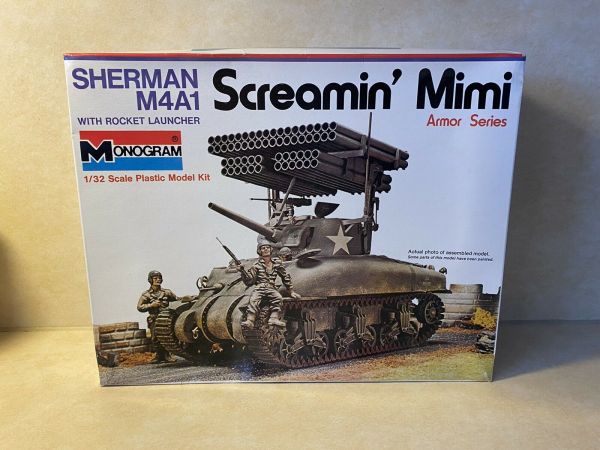 Sherman M4A1 W/ Rocket Launcher “Screamin’ Mimi” Monogram 1/32 Model ...